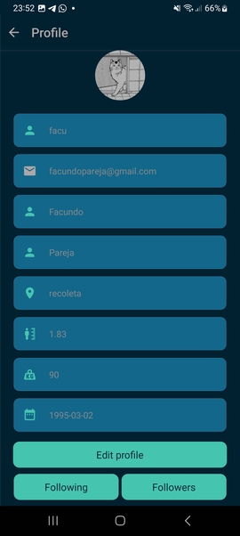 Manual de usuario - Edicion de perfil | FIU-FIT
