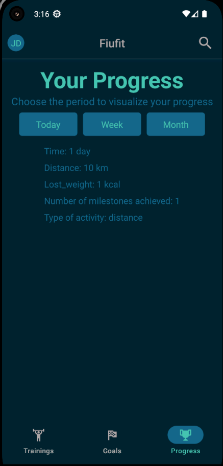 Manual de usuario - Objetivos y progreso | FIU-FIT