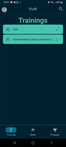 Manual de usuario - Entrenamientos | FIU-FIT